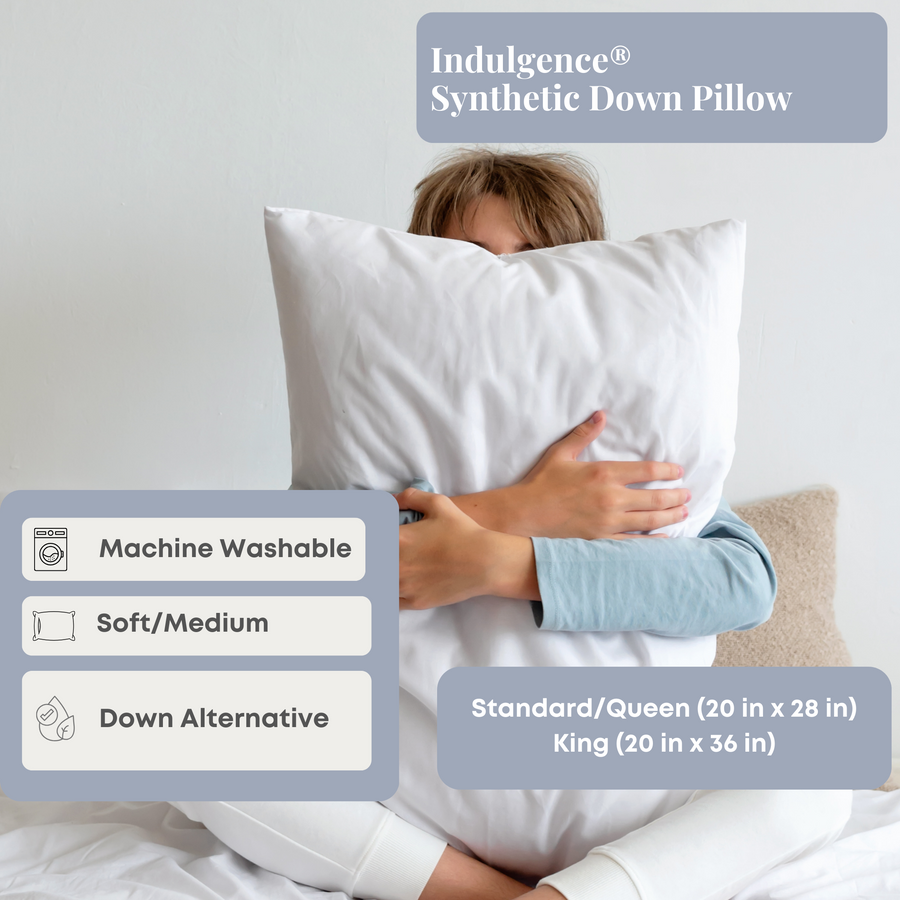 Indulgence® Synthetic Down Pillow - Pillows.com