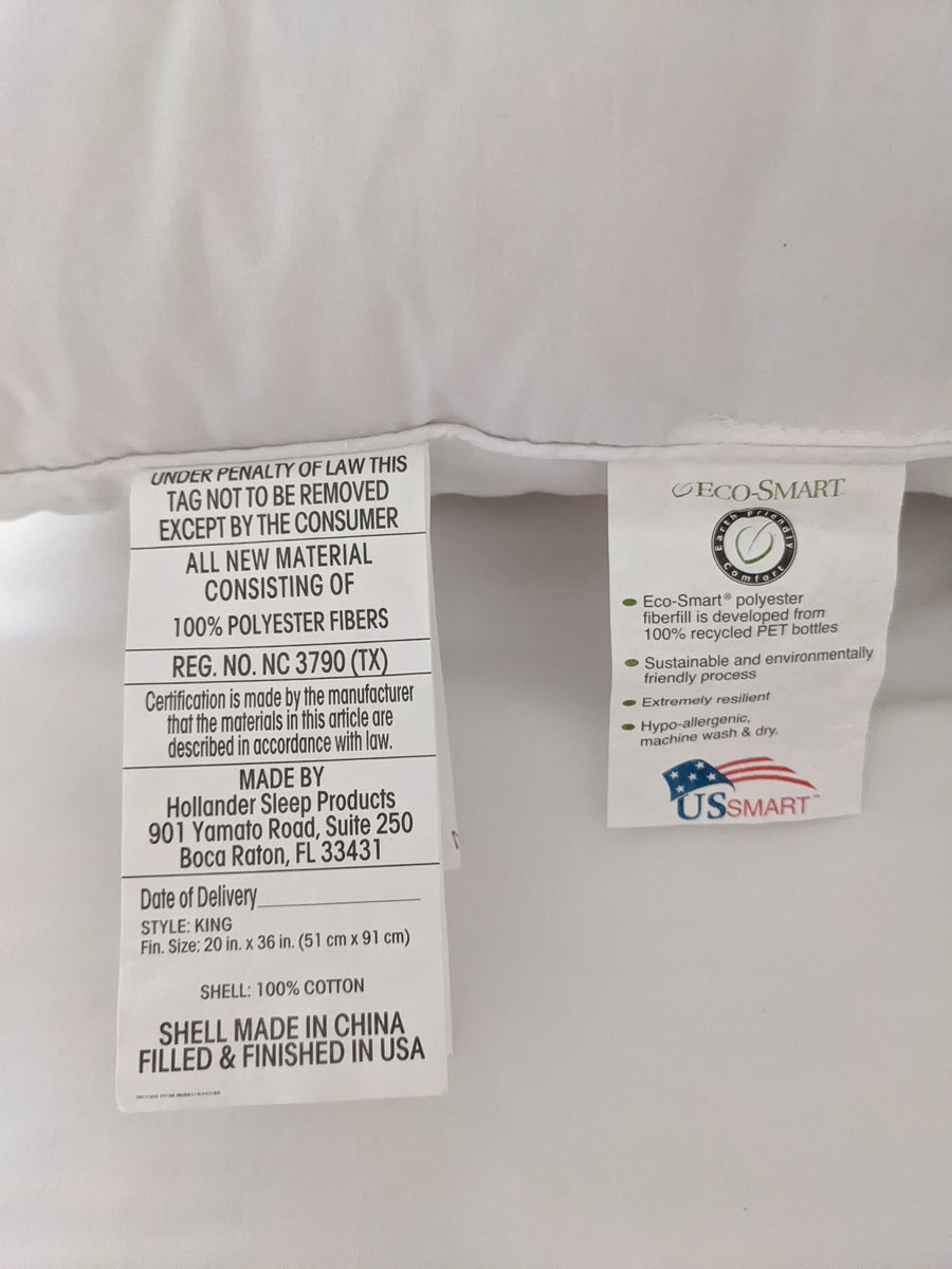 Eco-Smart Down Alternative Pillow | Made in USA - Pillows.com